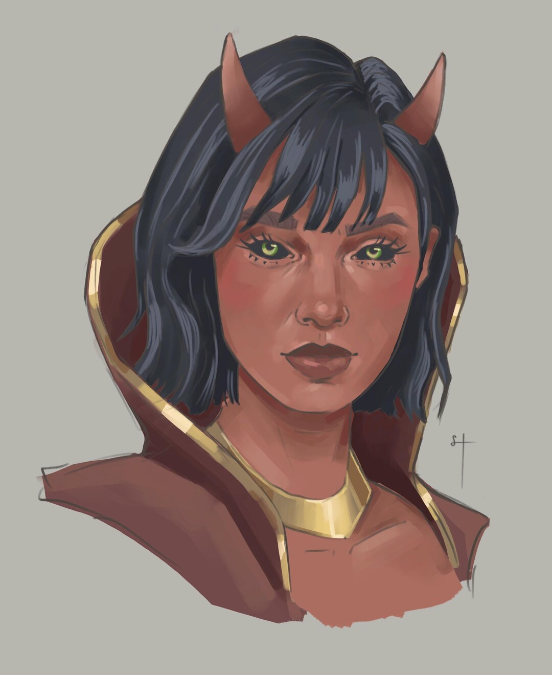 Custom Digital Illustration, Dnd OC Portrait, Fantasy Character OC ...