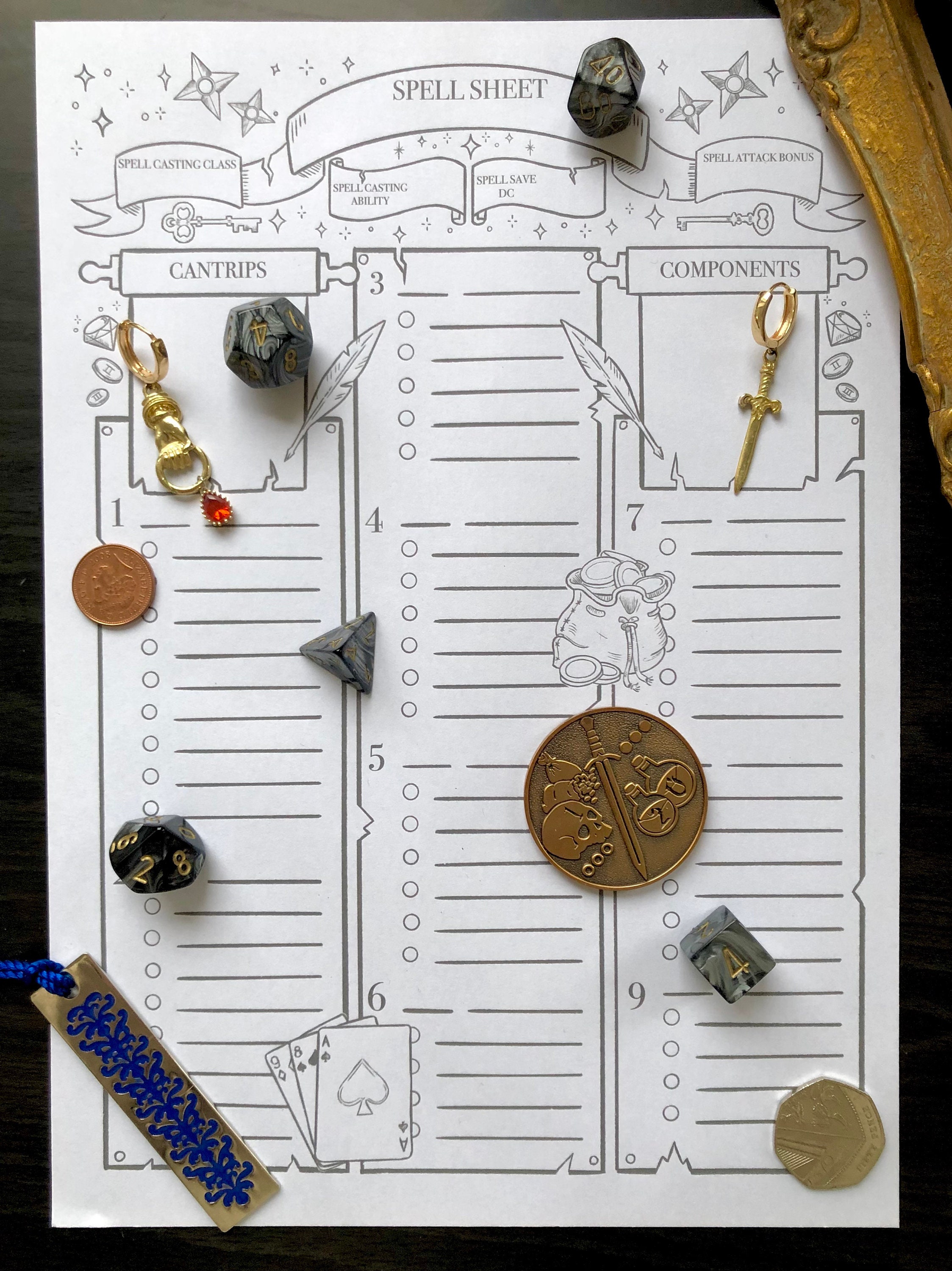Dnd 5e Rogue Character Sheet - Printable Download for Dungeons and ...