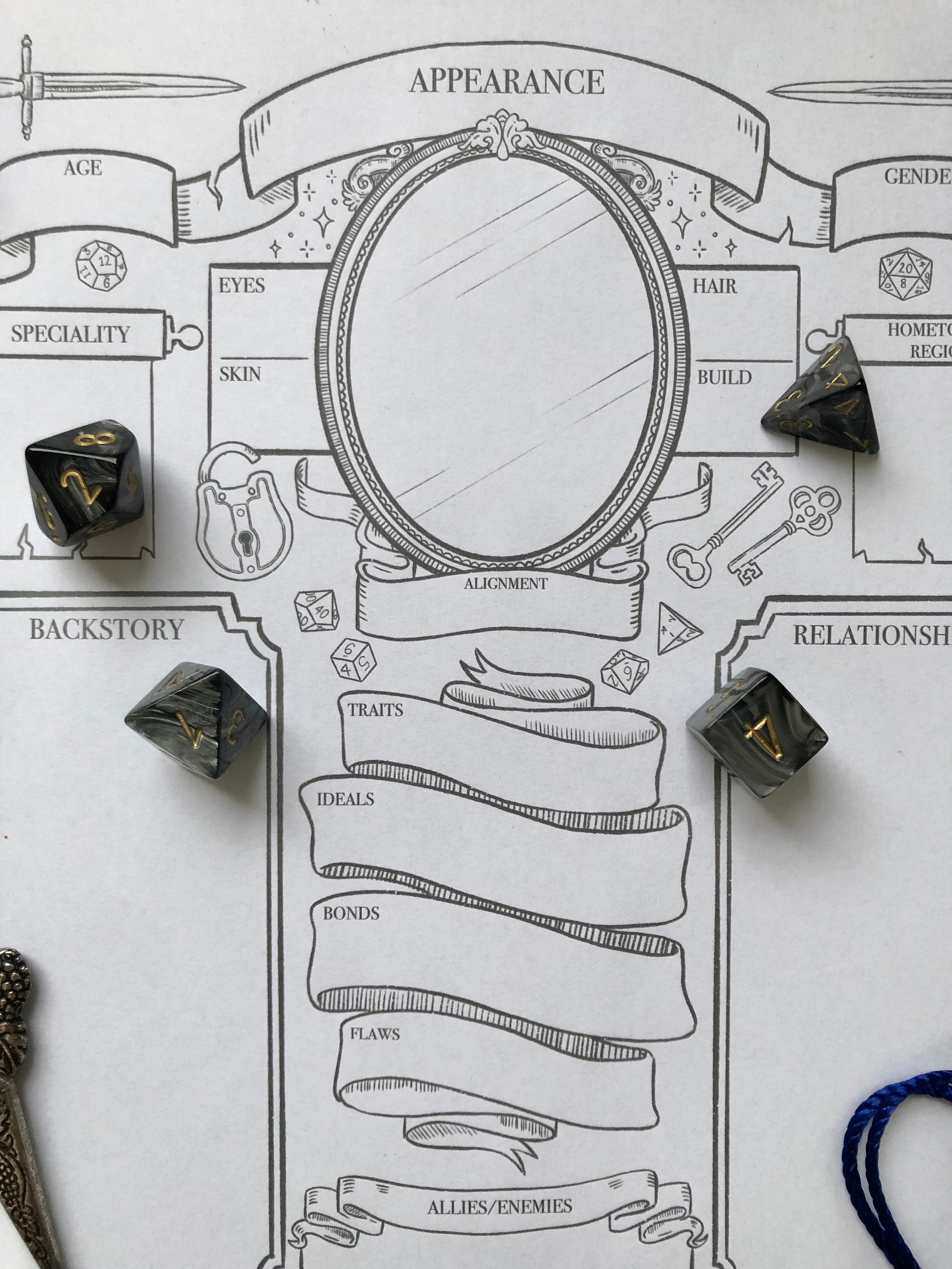 Dnd 5e Rogue Character Sheet - Printable Download for Dungeons and ...