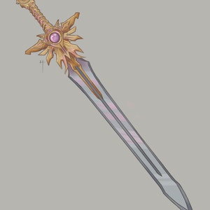 Custom Fantasy Sword | Fantasy Prop | Magical Item | D&D OC ...
