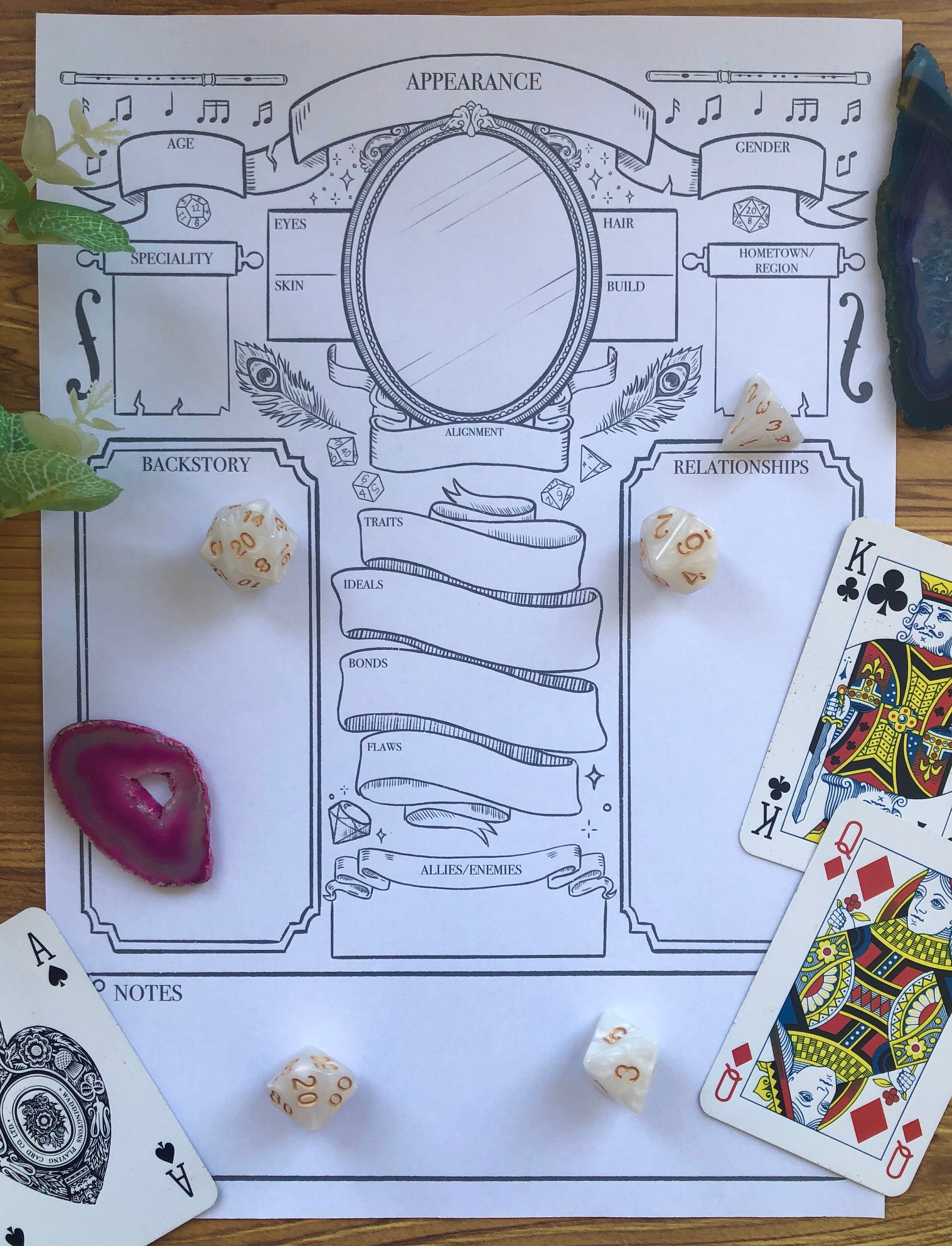 Dnd 5e Bard Character Sheet - Printable Download for Dungeons and ...