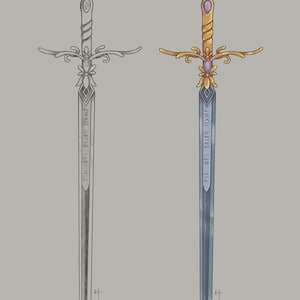 Custom Fantasy Sword | Fantasy Prop | Magical Item | D&D OC ...