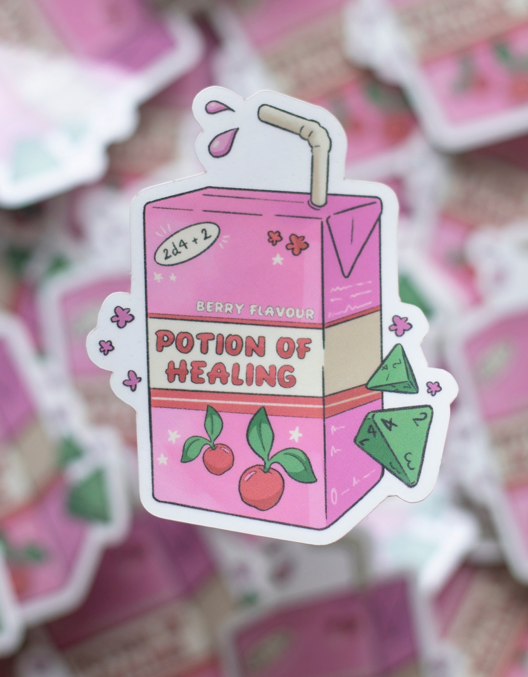 Potion of Healing Sticker | D&D Dnd Vinyl Sticker | 2d4 + 2 Healing ...