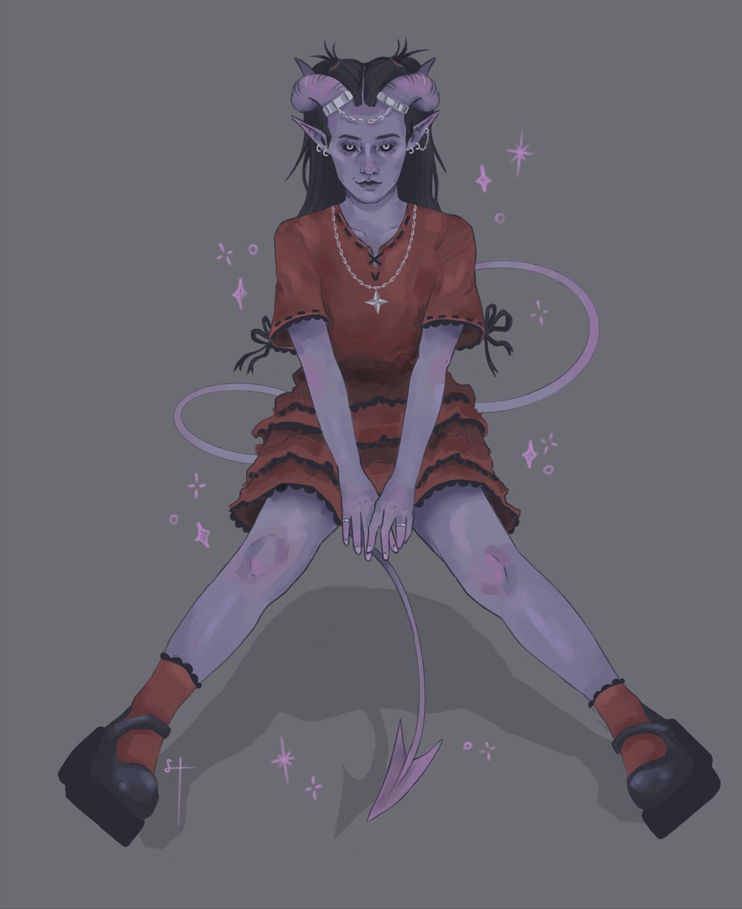 Custom Digital Illustration Full Body OC Portrait D&D Fantasy TTRPG ...