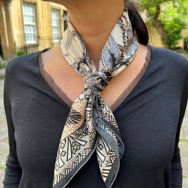 Square Silk Scarf - Etsy
