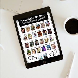 A-Z Alphabet Dating Digital Planner Tracker Picture-perfect ABC Date ...