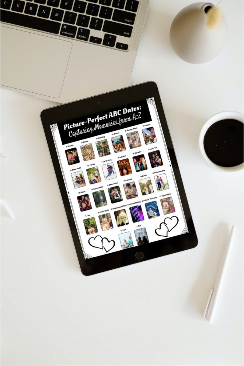 A-Z Alphabet Dating Digital Planner Tracker Picture-perfect ABC Date ...