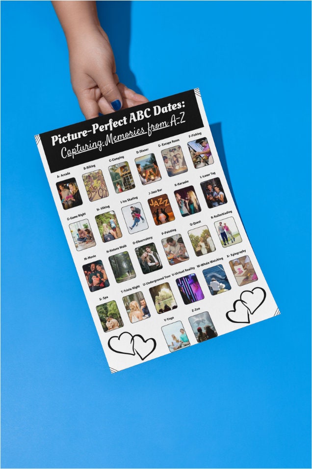 A-Z Alphabet Dating Digital Planner Tracker Picture-perfect ABC Date ...