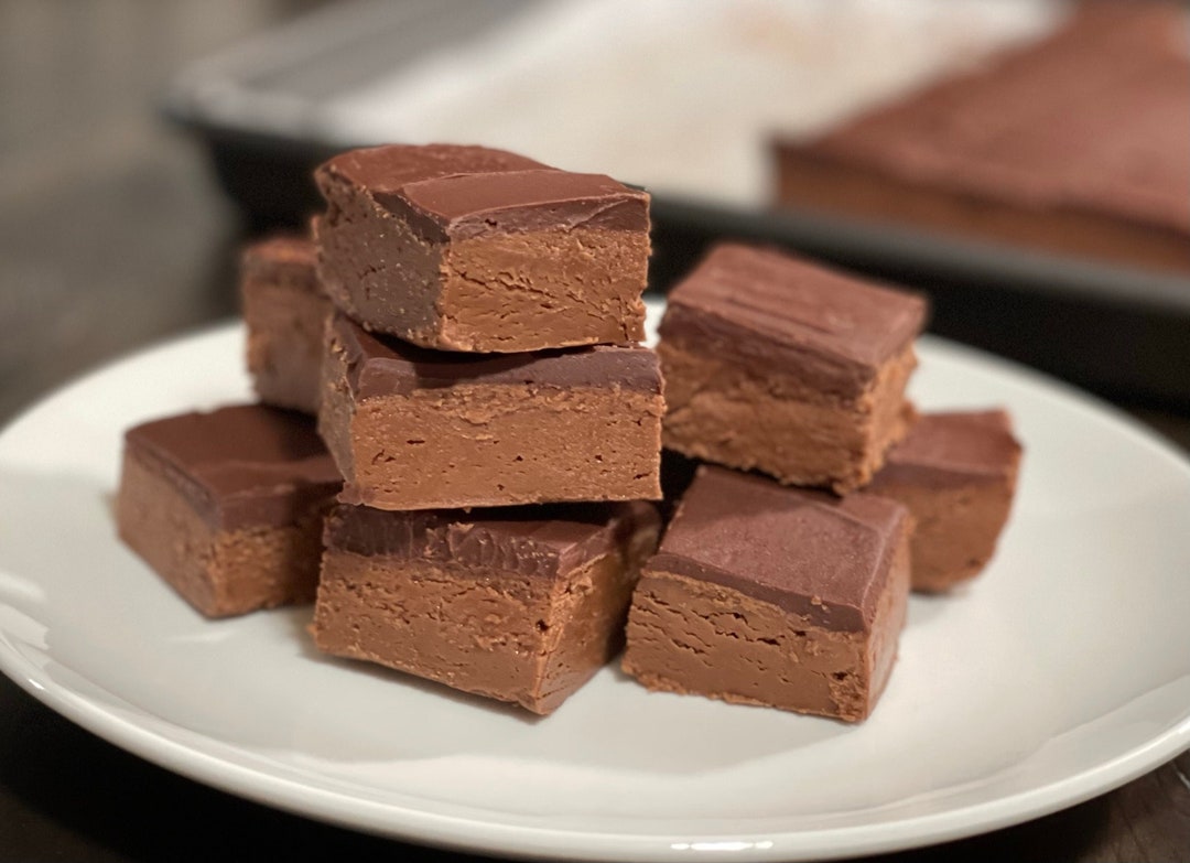 Homemade Chocolate Hazelnut Fudge | Creamy Chocolate Fudge | Hazelnut Fudge | One Pound ...