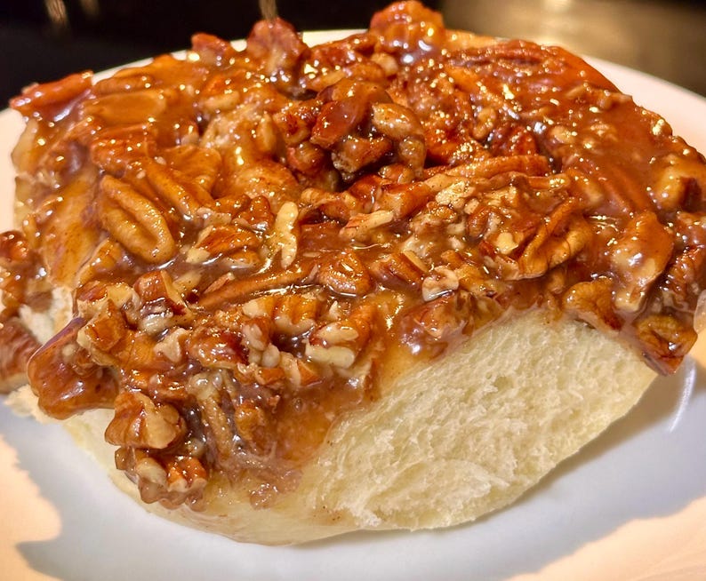 Sticky Buns | You Choose Topping | Sticky Pecan Rolls | Caramel Pecan ...
