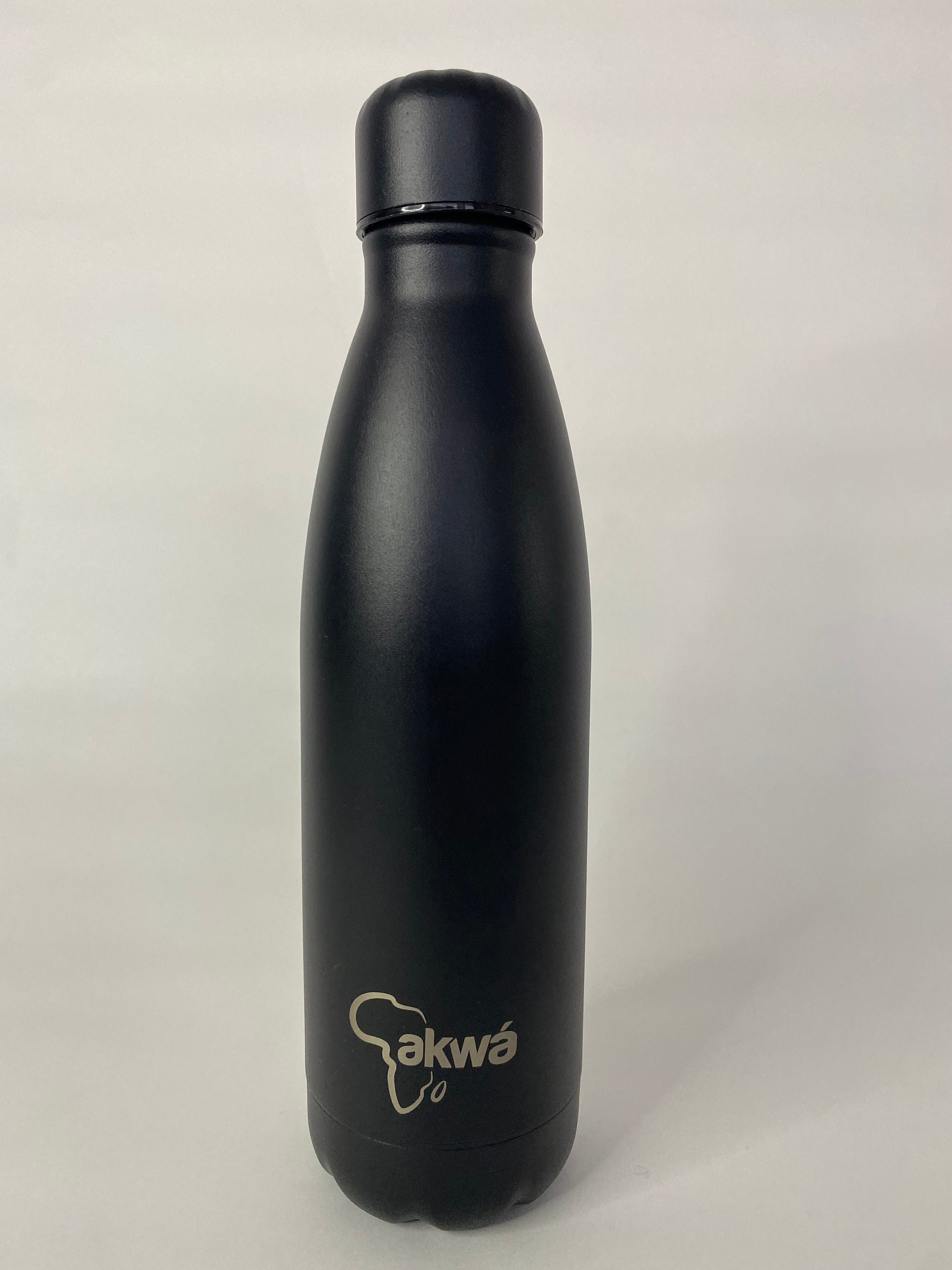 All Black Matte 500ml Water Bottle - Etsy