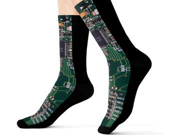 Circuit Board Socks - Etsy