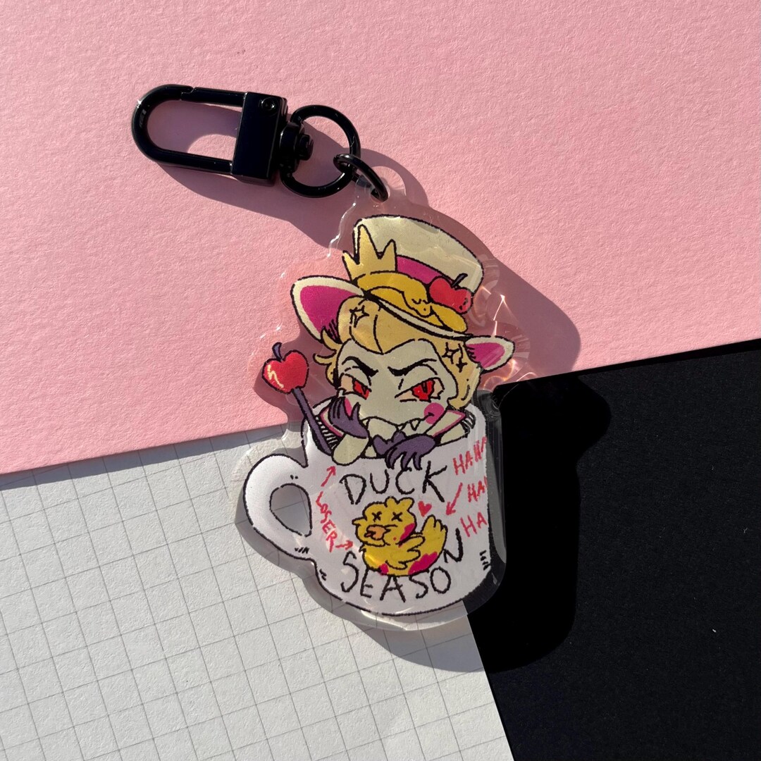 Lucifer Keychain - Hazbin Hotel - Etsy UK