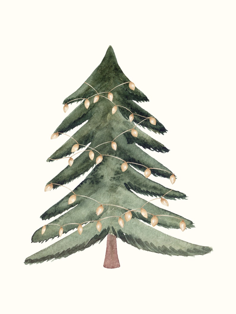 Christmas Printables | Christmas Tree | Holiday Artwork | Printable ...