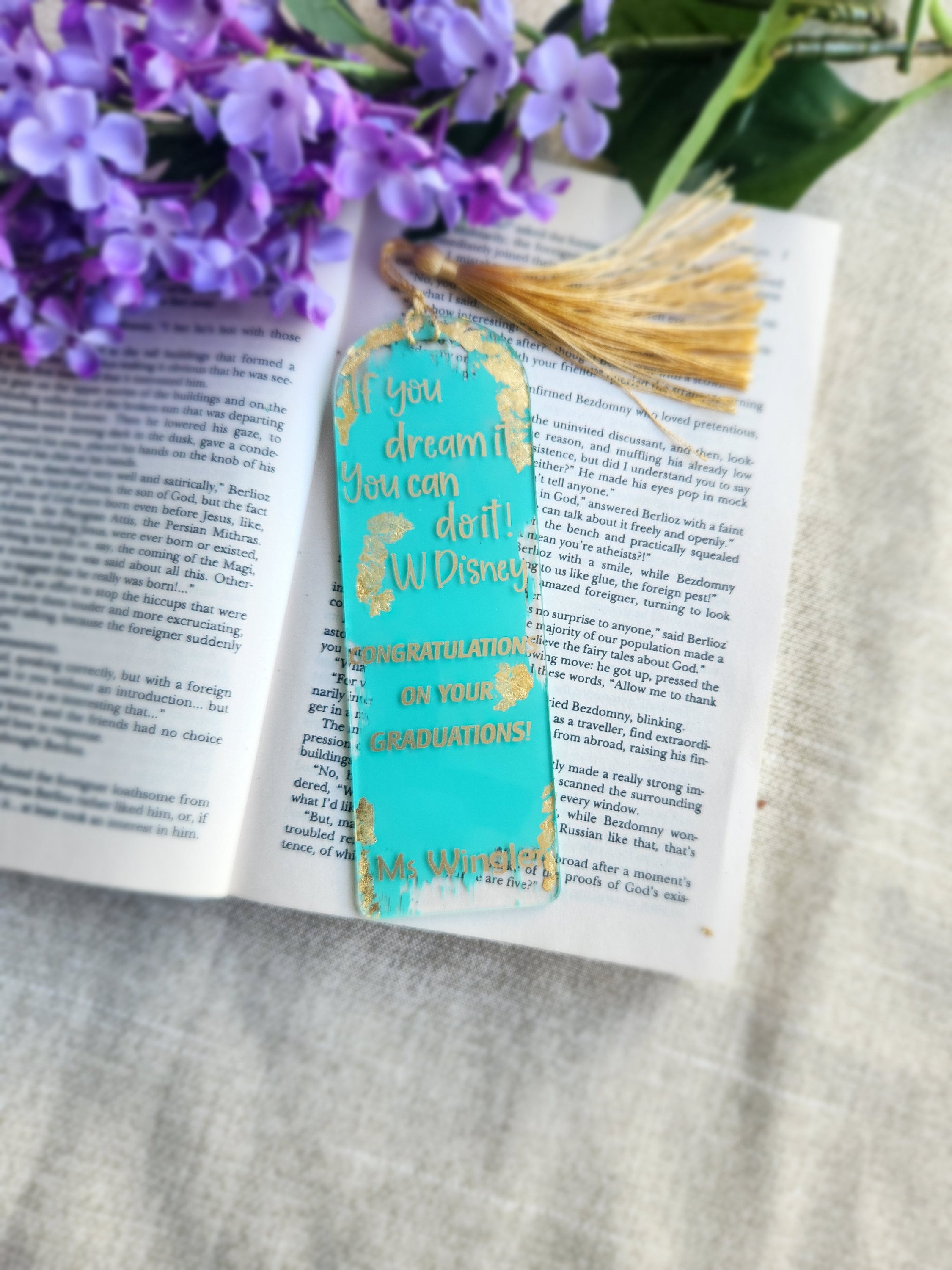 Personalized Graduation Bookmark Gift , Acrylic Bookmark, Gift From ...