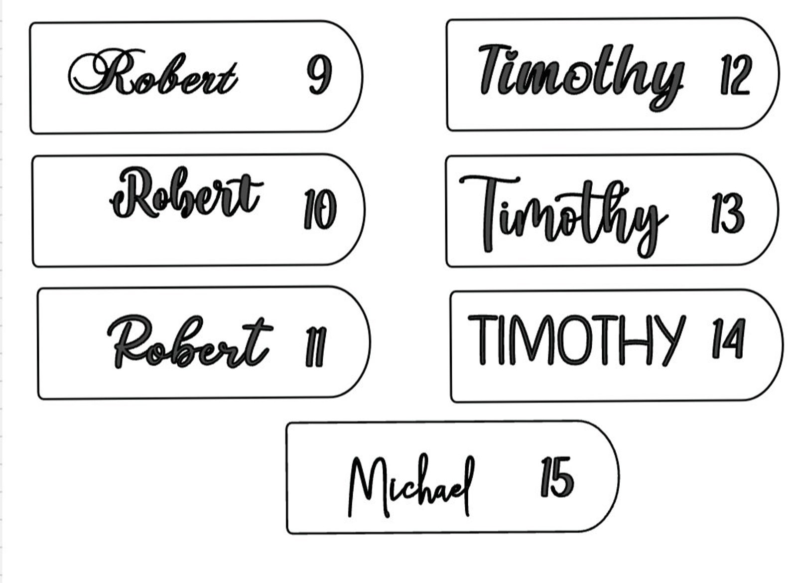 Personalized Acrylic Bookmark: Custom Name Vinyl Decal - Reader Gift - Etsy