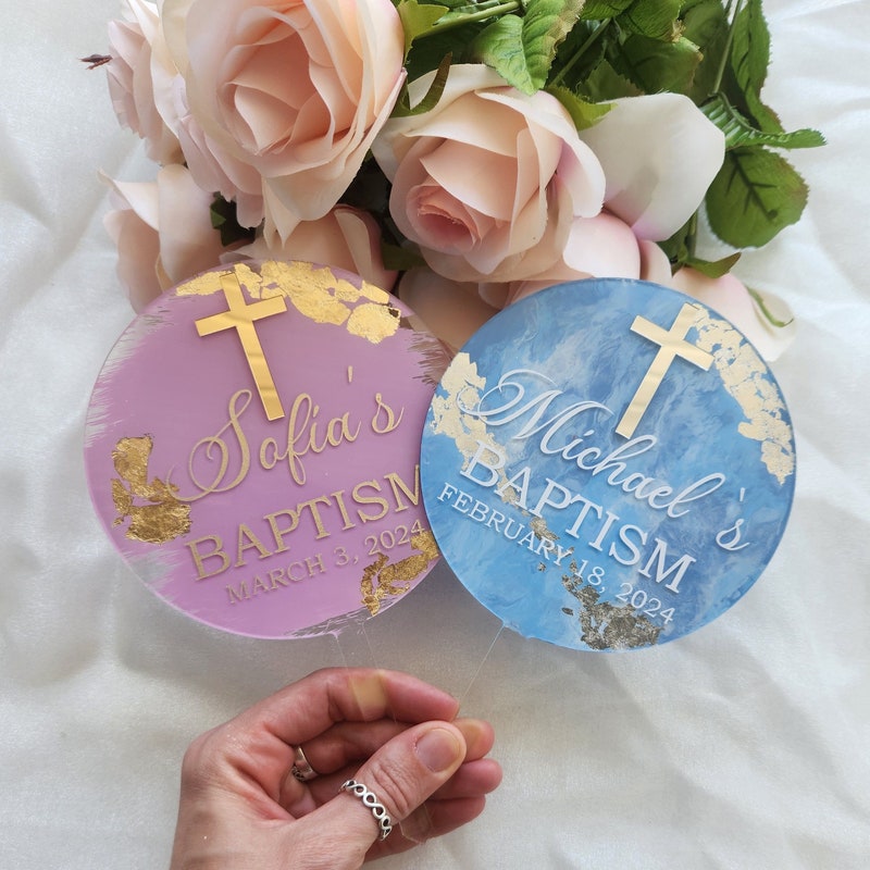 Baptism Cake Topper - Etsy