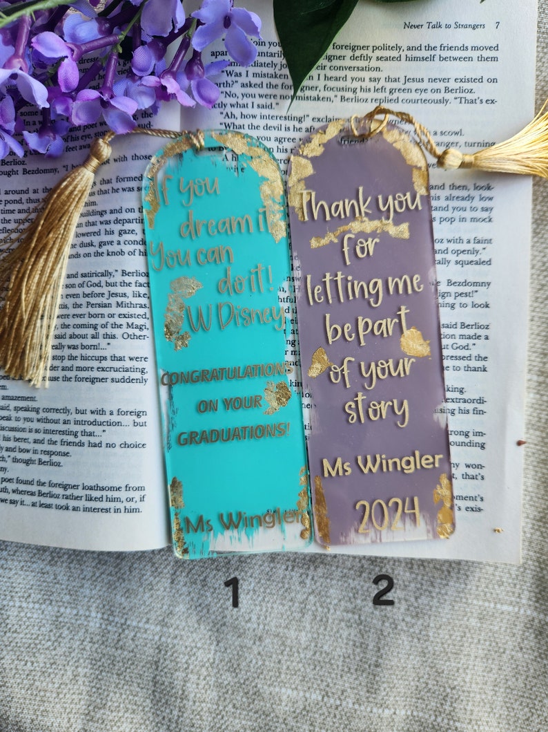 Personalized Graduation Bookmark Gift , Acrylic Bookmark, Gift From ...