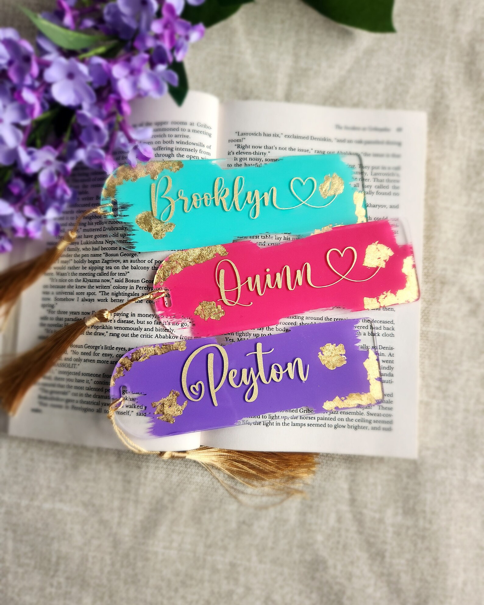 Personalized Acrylic Bookmark: Custom Name Reader Gift - Etsy