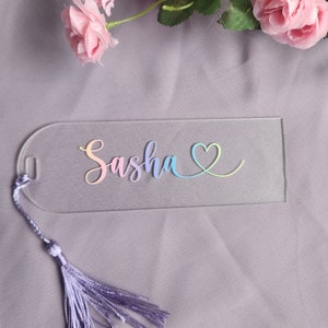 Personalized Bookmark Gift , Acrylic Book Mark, Bookmark Personalized ...