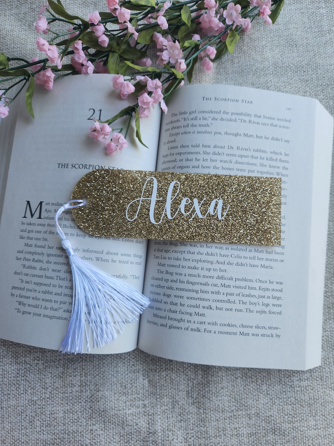 Personalized Bookmark Gift Acrylic Book Mark Bookmark - Etsy