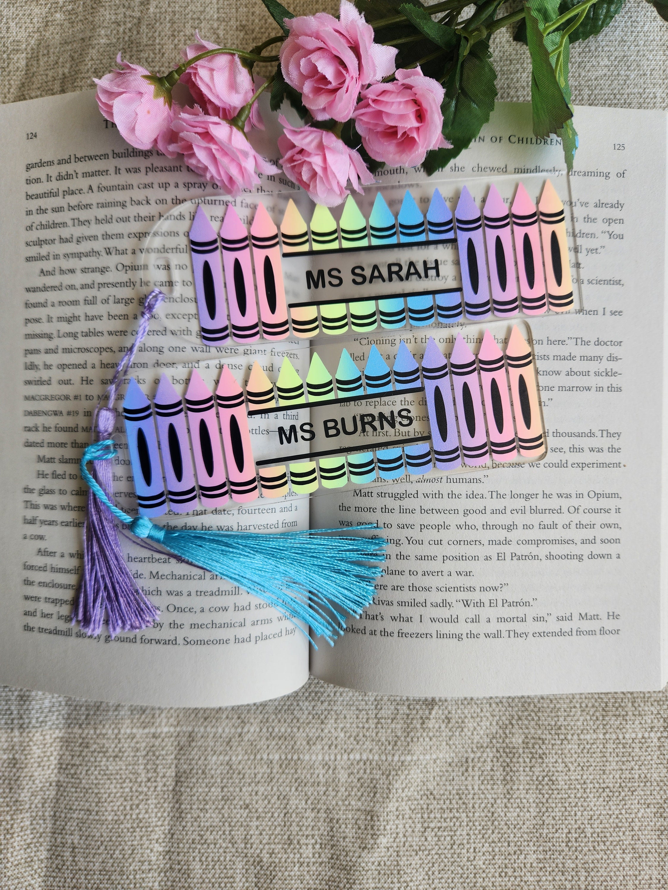 Personalized Teacher Bookmark Gift Acrylic Bookmark Teacher - Etsy