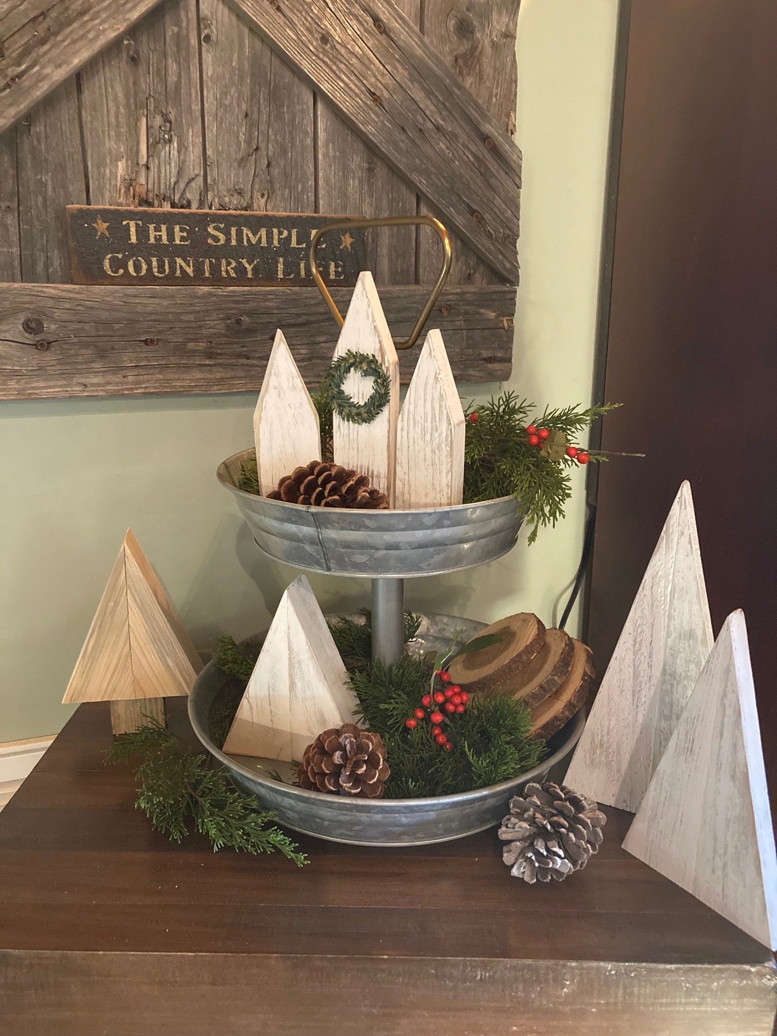 3 Pc. Set of Farmhouse Tray Decor - Etsy