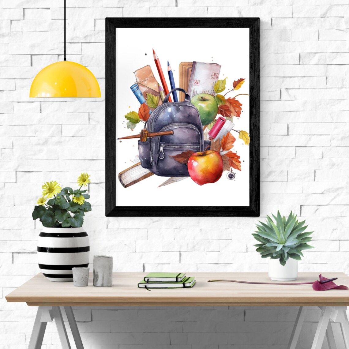 Watercolor Back-to-school Clipart Bundle, Back-to-school Png & Svg ...