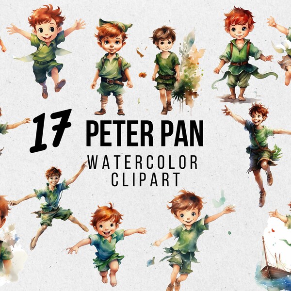 Peter Pan Clipart - Etsy