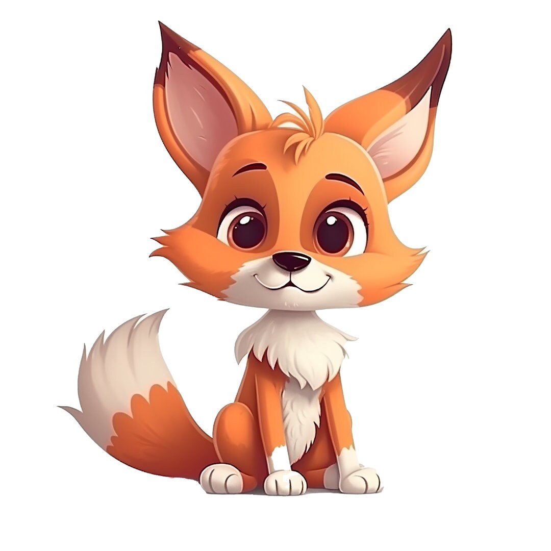 Cute Fox Clipart PNG Clipart Pack of 10 Crafts Card Making - Etsy