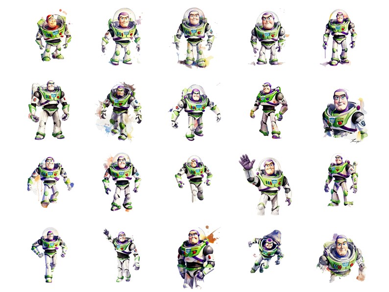 Buzz Lightyear Clipart, Buzz Watercolor, Buzz Png, Buzz Lightyear Toy ...