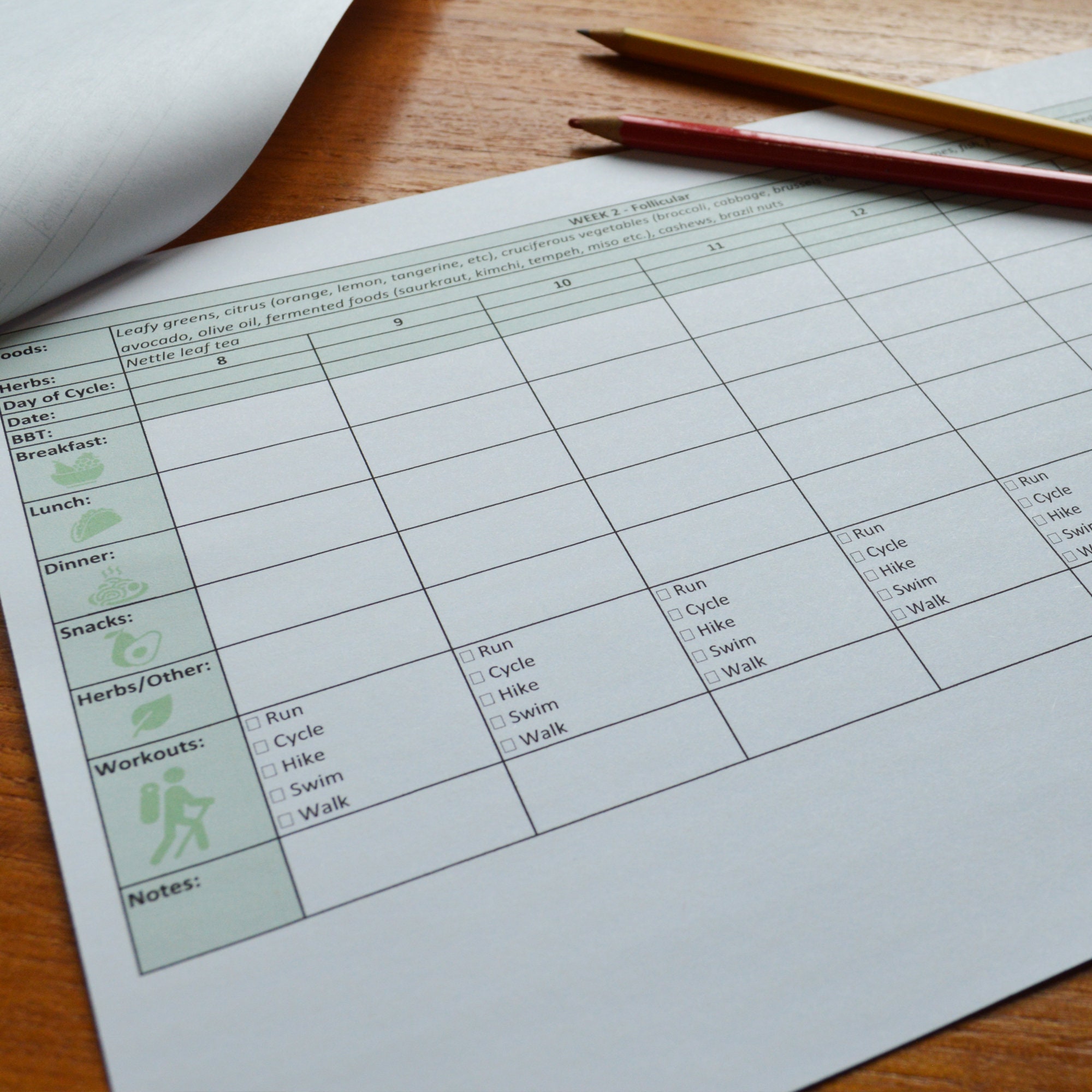 Cycle Syncing Worksheet Excel Digital Download - Etsy