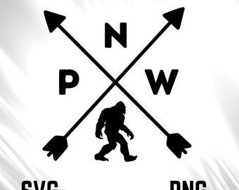 Colorful Bigfoot SVG Bundle Digital Download Sasquatch - Etsy