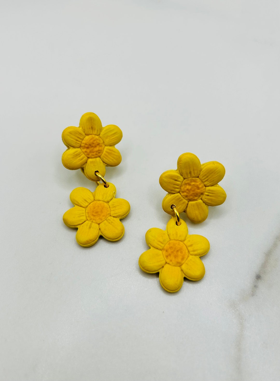 Eras Debut Yellow Flower Earrings - Etsy