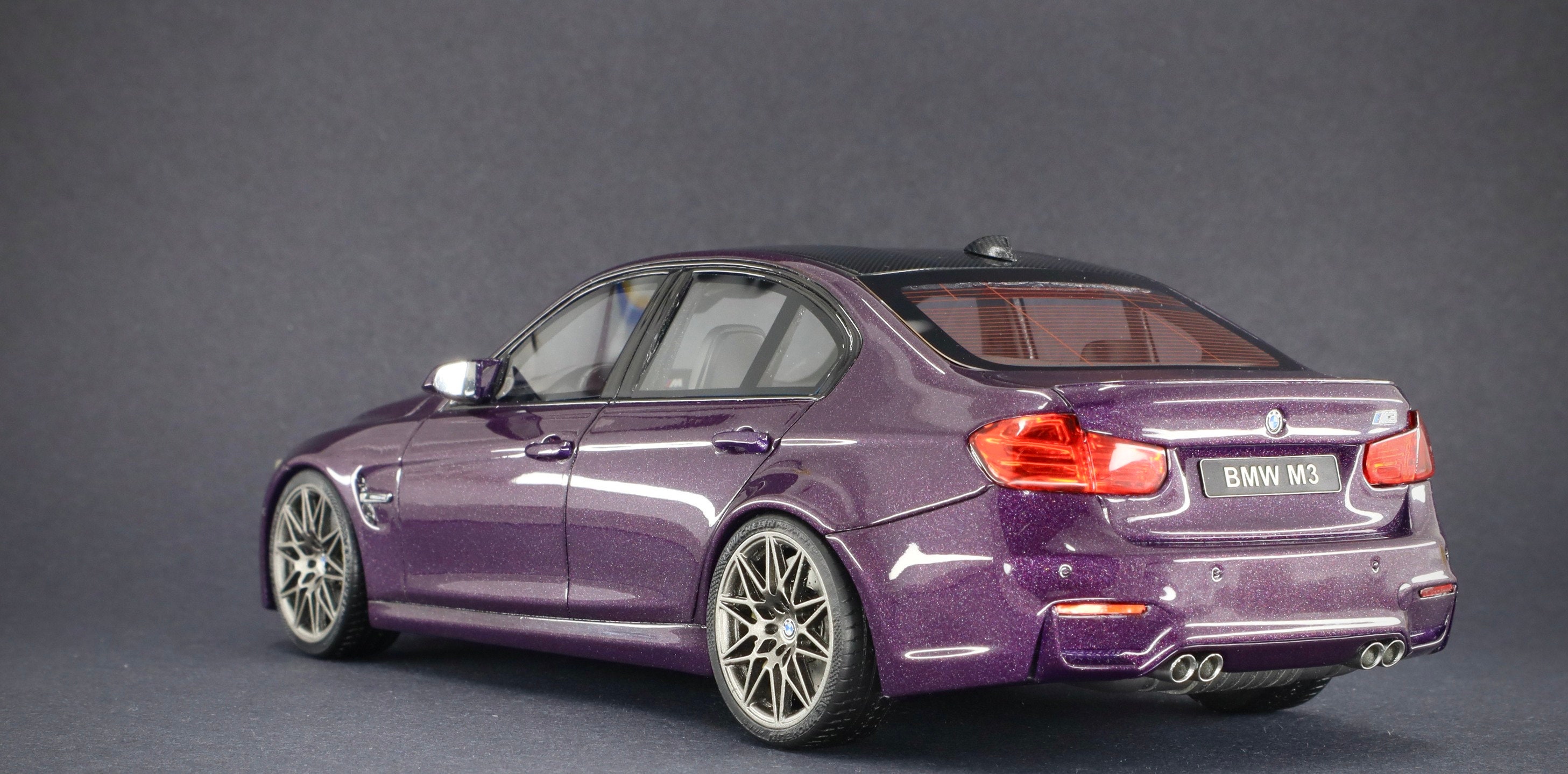 Kitbox/pzy 1/24 BMW (F80) M3 Daytona Violet Handmade Model Display Kit ...