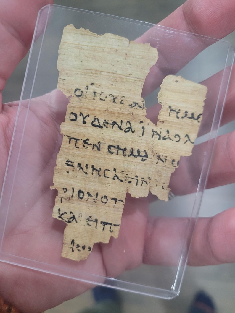 John Rylands P52 Earliest New Testament Bible Fragment Replica on ...