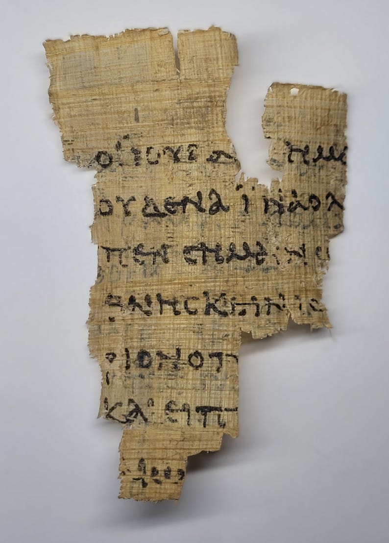 John Rylands P52 Earliest New Testament Bible Fragment Replica on ...