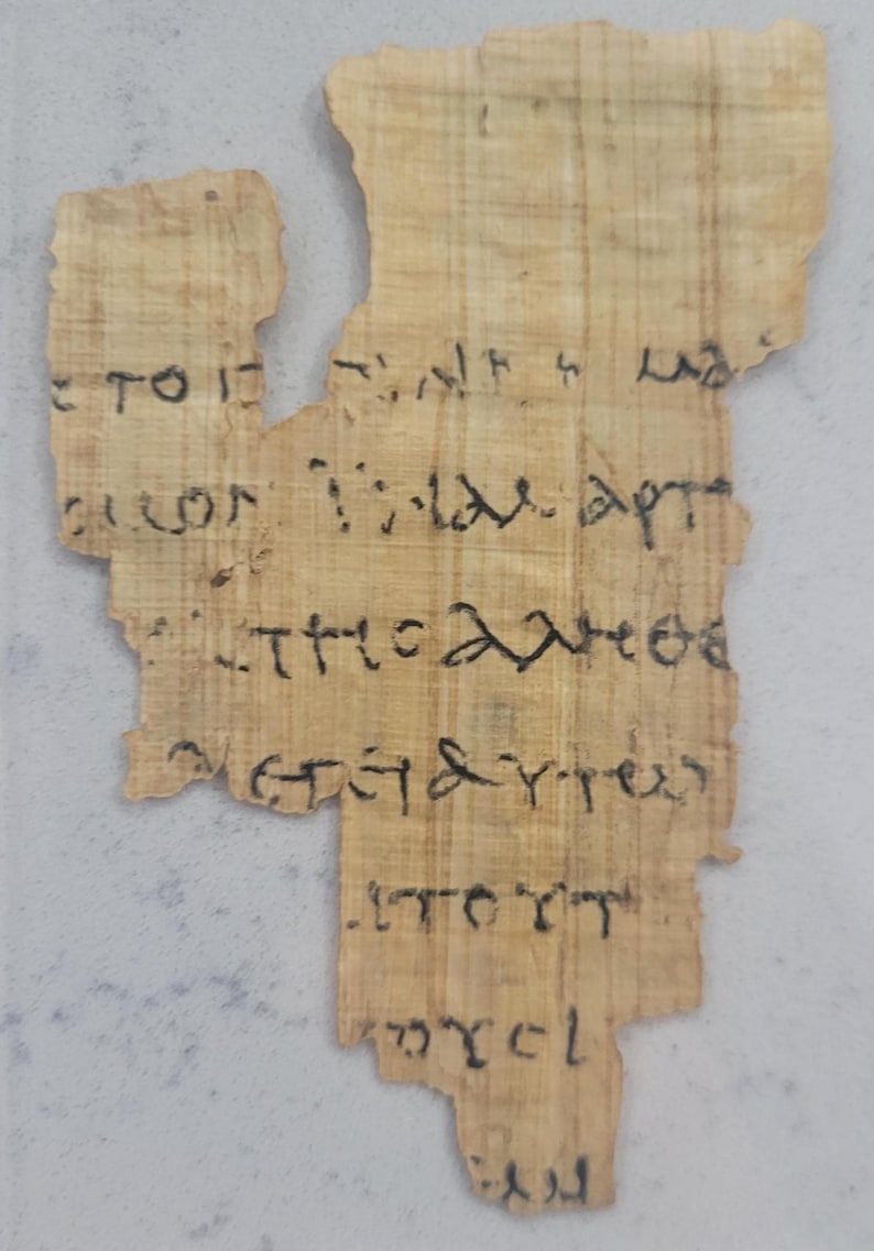 John Rylands P52 Earliest New Testament Bible Fragment Replica on ...