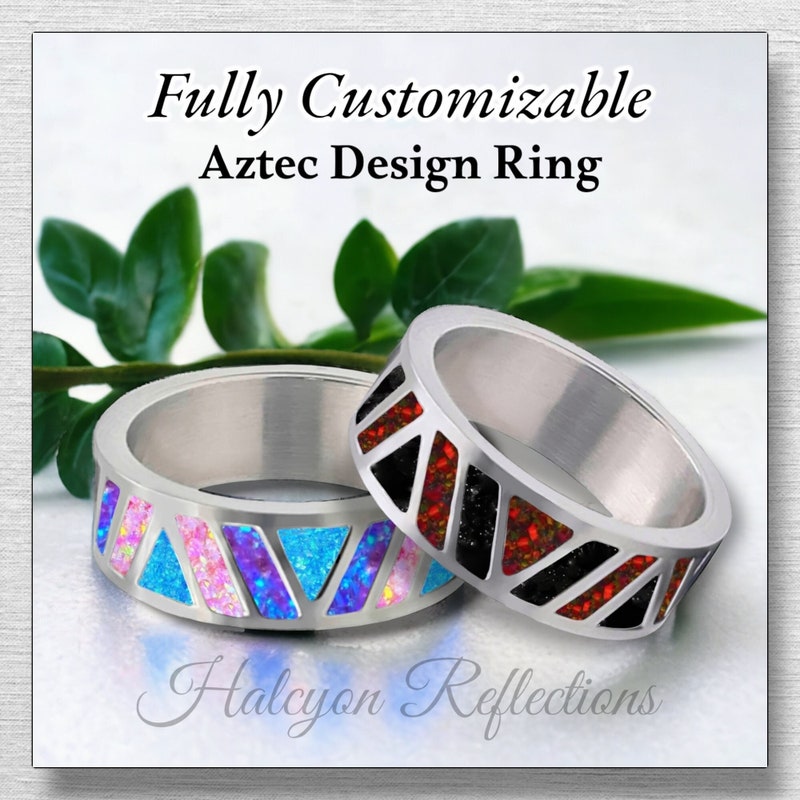 Aztec Ring Men - Etsy