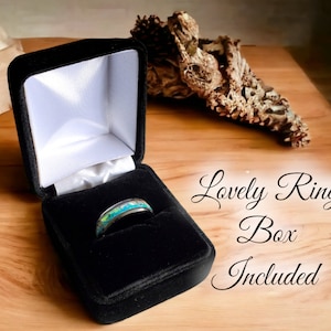 Thin Blue Line Ring, Men's Woman's Band, Police Officer Ring, Tungsten ...