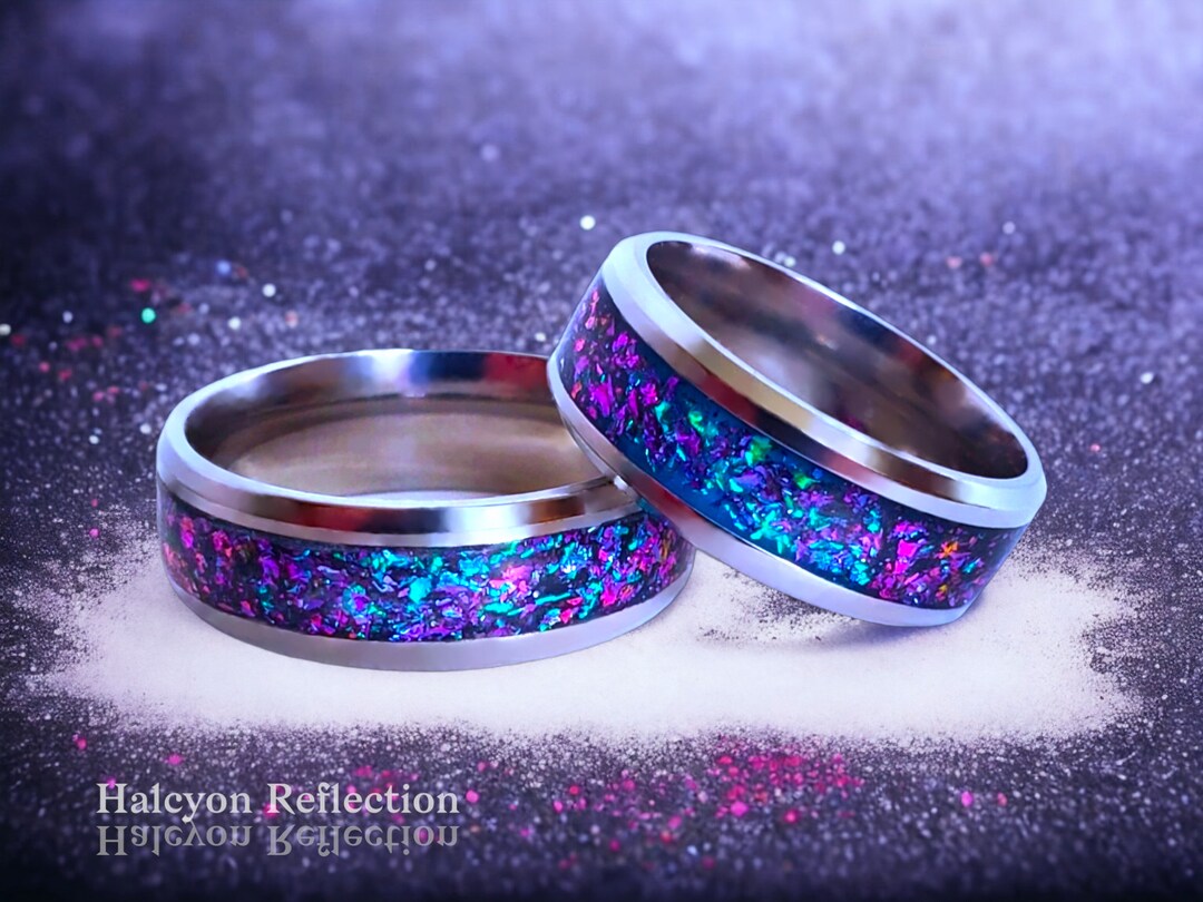 The Twilight Glow Ring Tungsten Carbide 8mm-6mm-4mm - Etsy