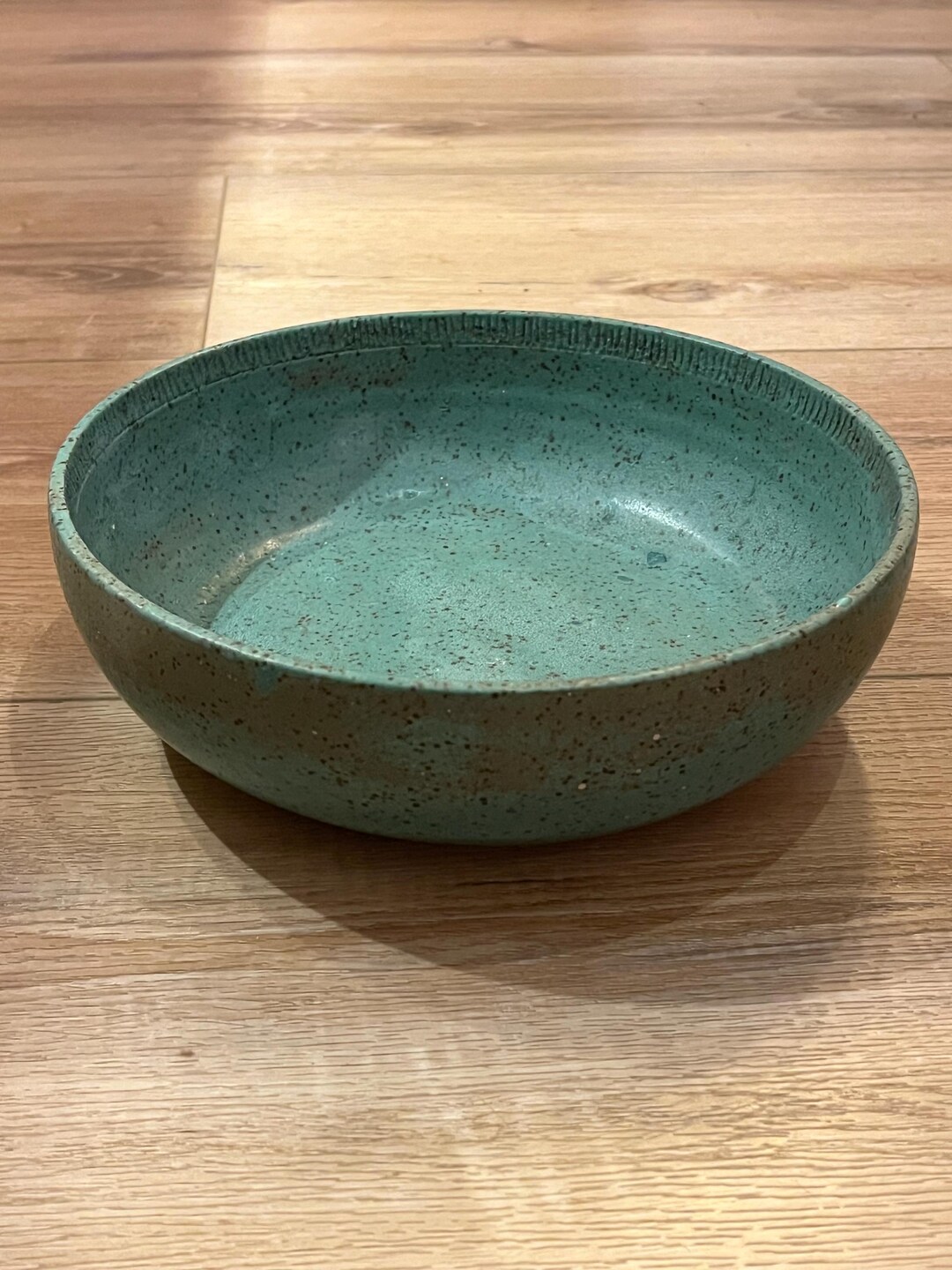 Turquoise Patina Ceramic Bowl - Etsy