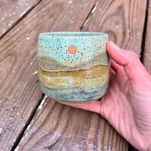 Ceramic Light Turquoise Ocean Cup - Etsy