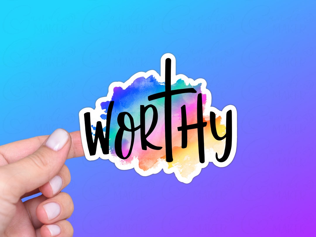 You Are Worthy, Religious Sticker or Magnet Bible Verse Scripture ...