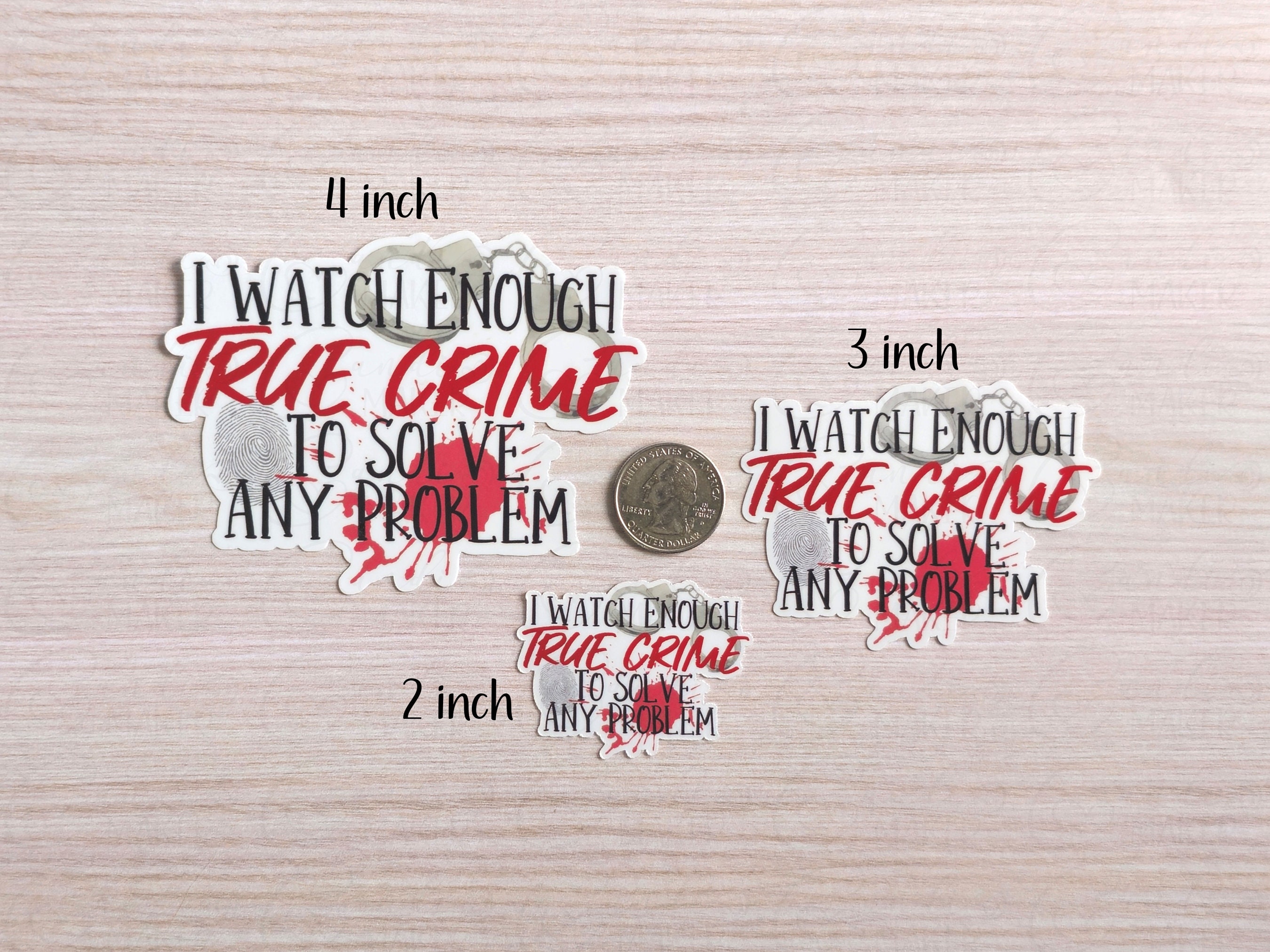 I Watch True Crime Solve Any Problem Vinyl Sticker Decal - Etsy