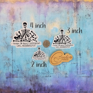 I'm Built Different, Incorrectly, Funny Chronic Illness Skeleton ...