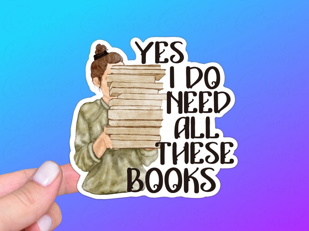 Funny Reading Sticker or Magnet - Etsy