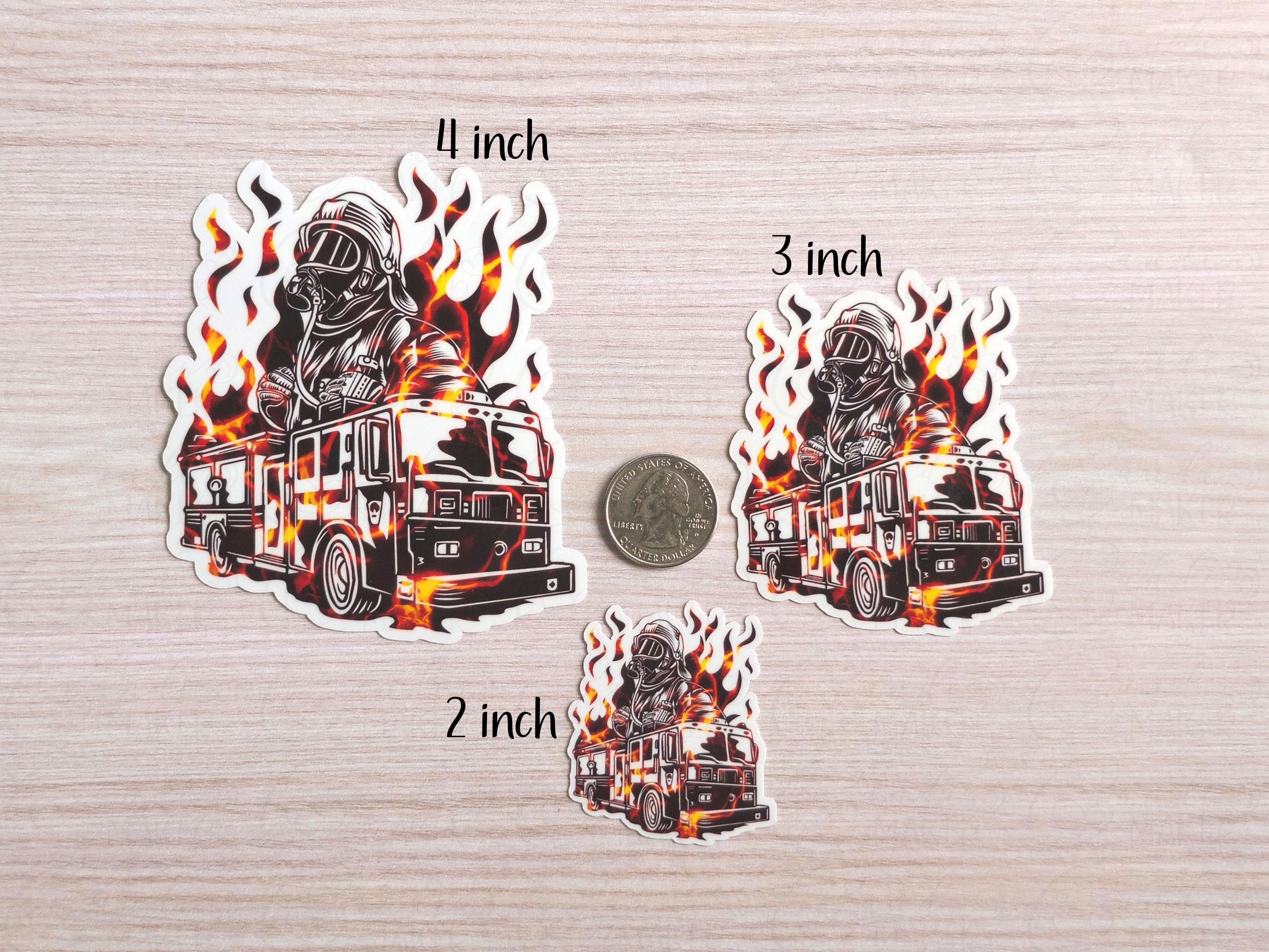 Firefighter, First Responder Vinyl Sticker Decal Die-cut Water ...