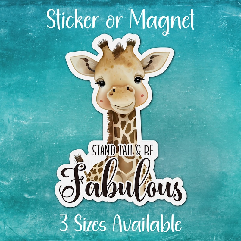 Baby Giraffe Decals - Etsy