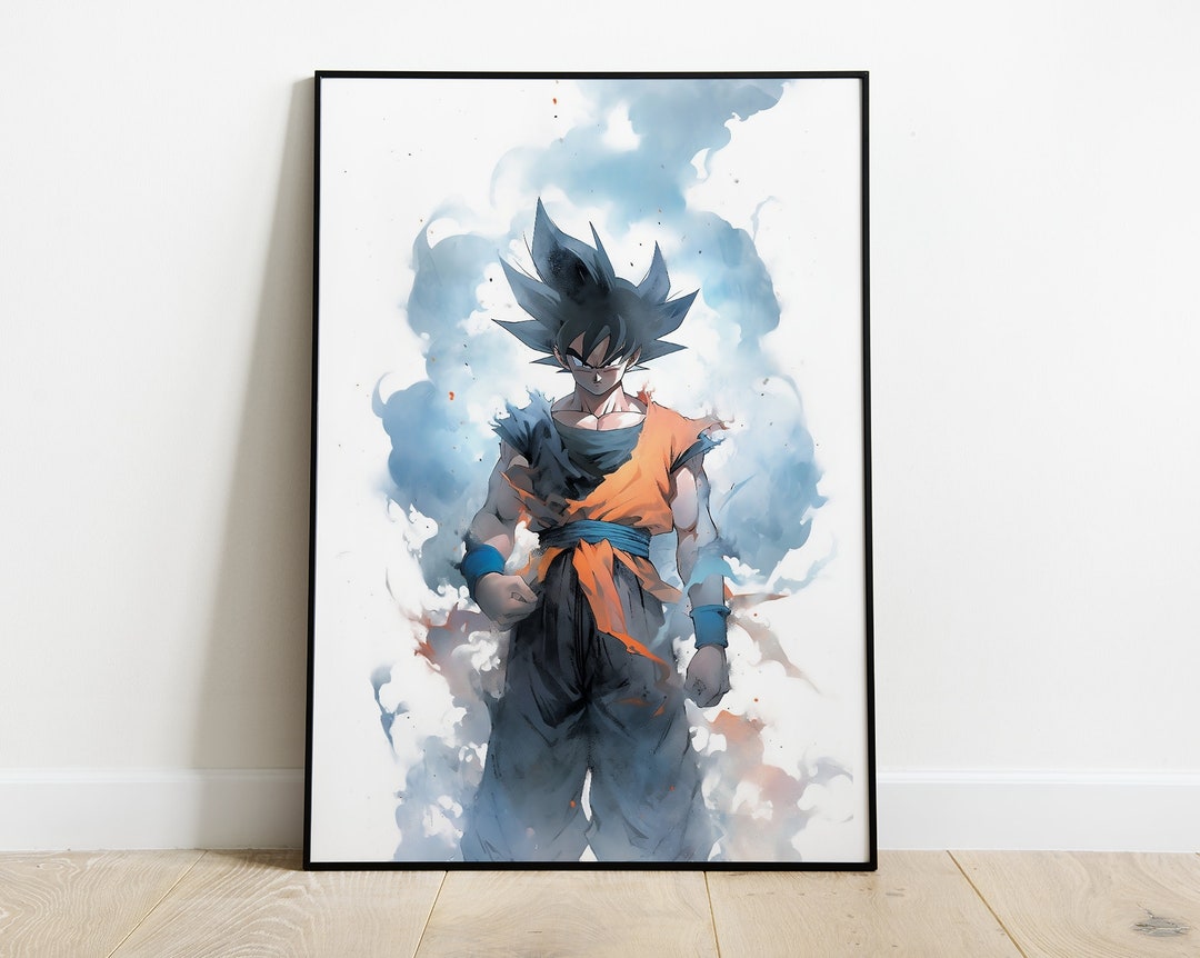 Poster Goku Dragon Ball Watercolor Art Print Anime - Etsy UK